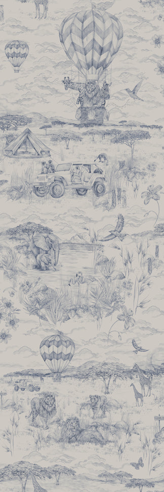 LYONS DEN Classic Navy Wallpaper – Victoria Sanders Design