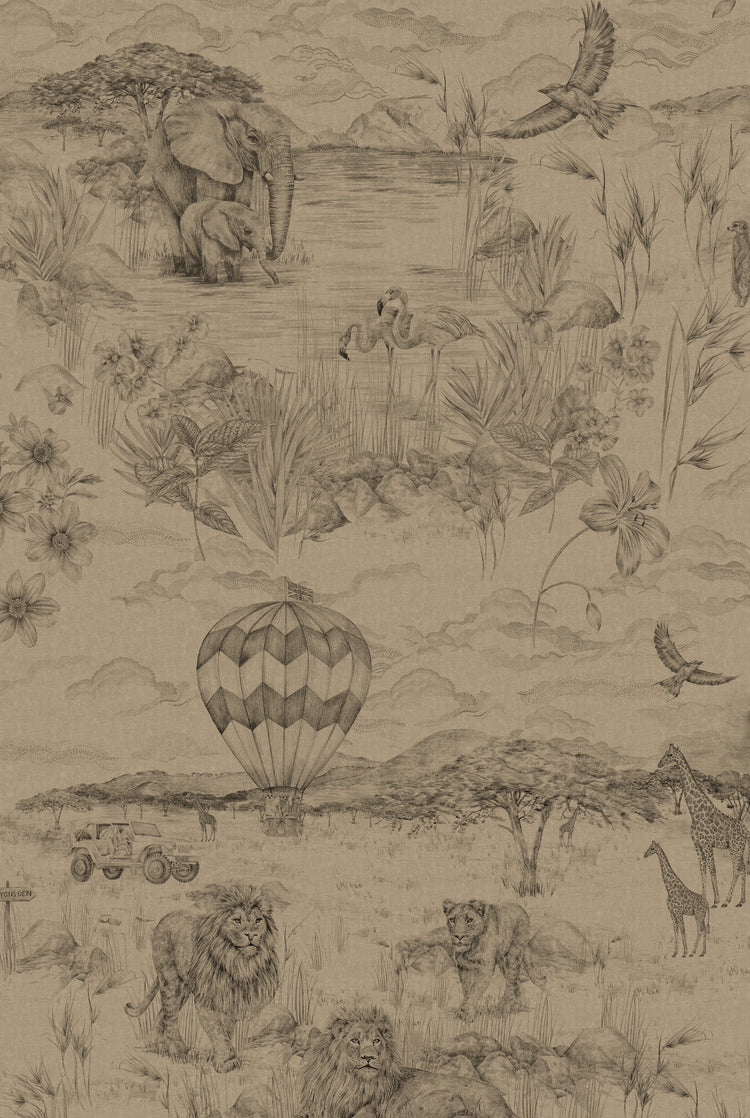 LYONS DEN Mocha Wallpaper – Victoria Sanders Design