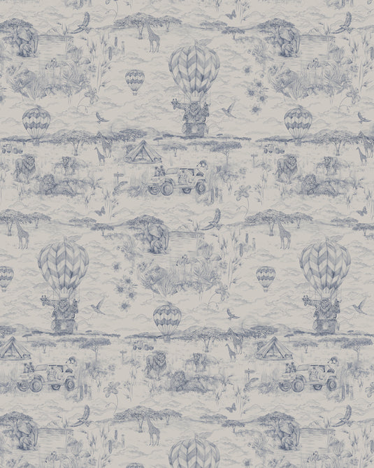 LYONS DEN Classic Navy Wallpaper – Victoria Sanders Design