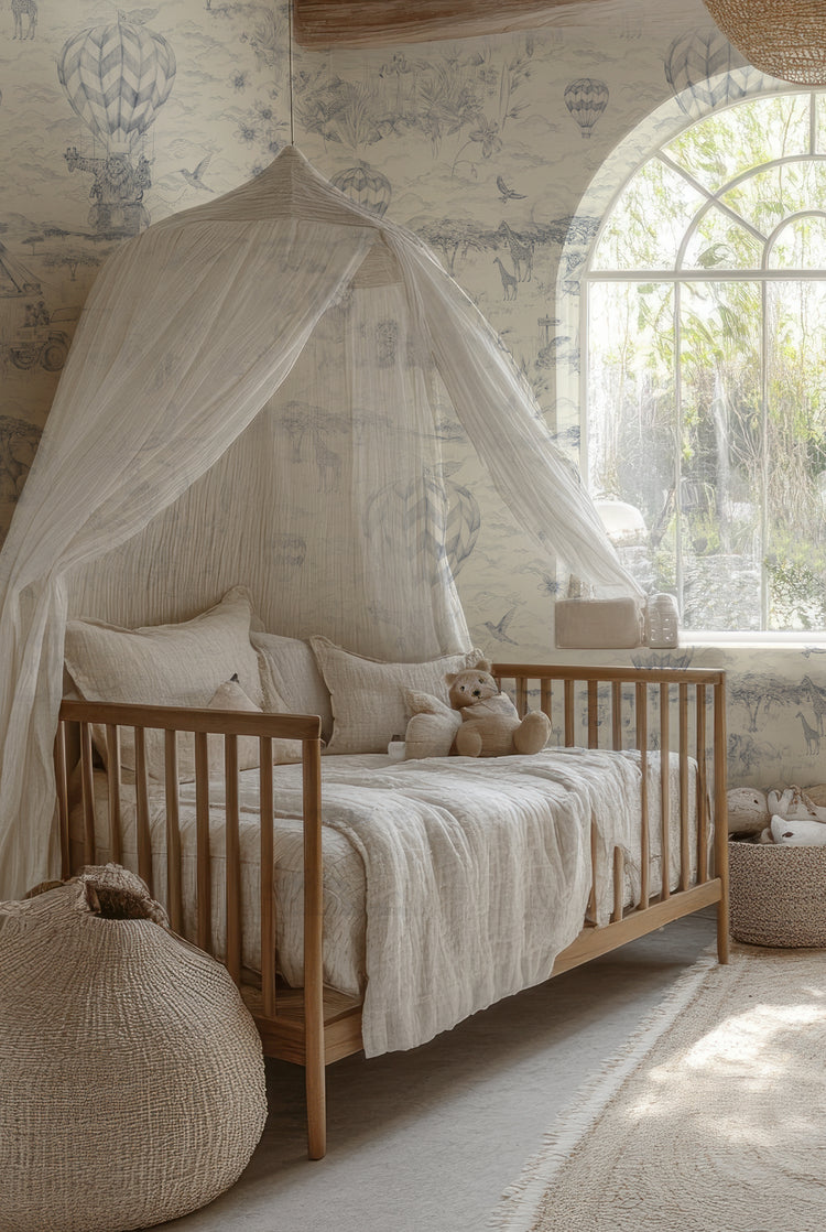 LYONS DEN Baby Blue Wallpaper – Victoria Sanders Design