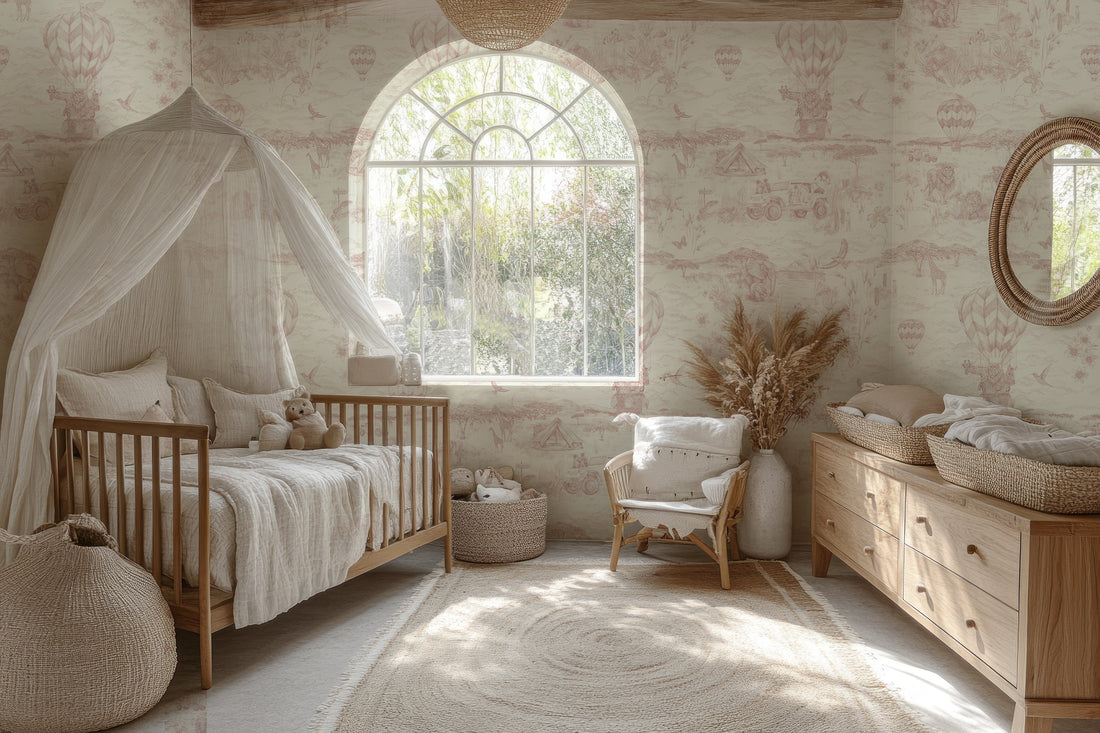 LYONS DEN Baby Pink Wallpaper – Victoria Sanders Design