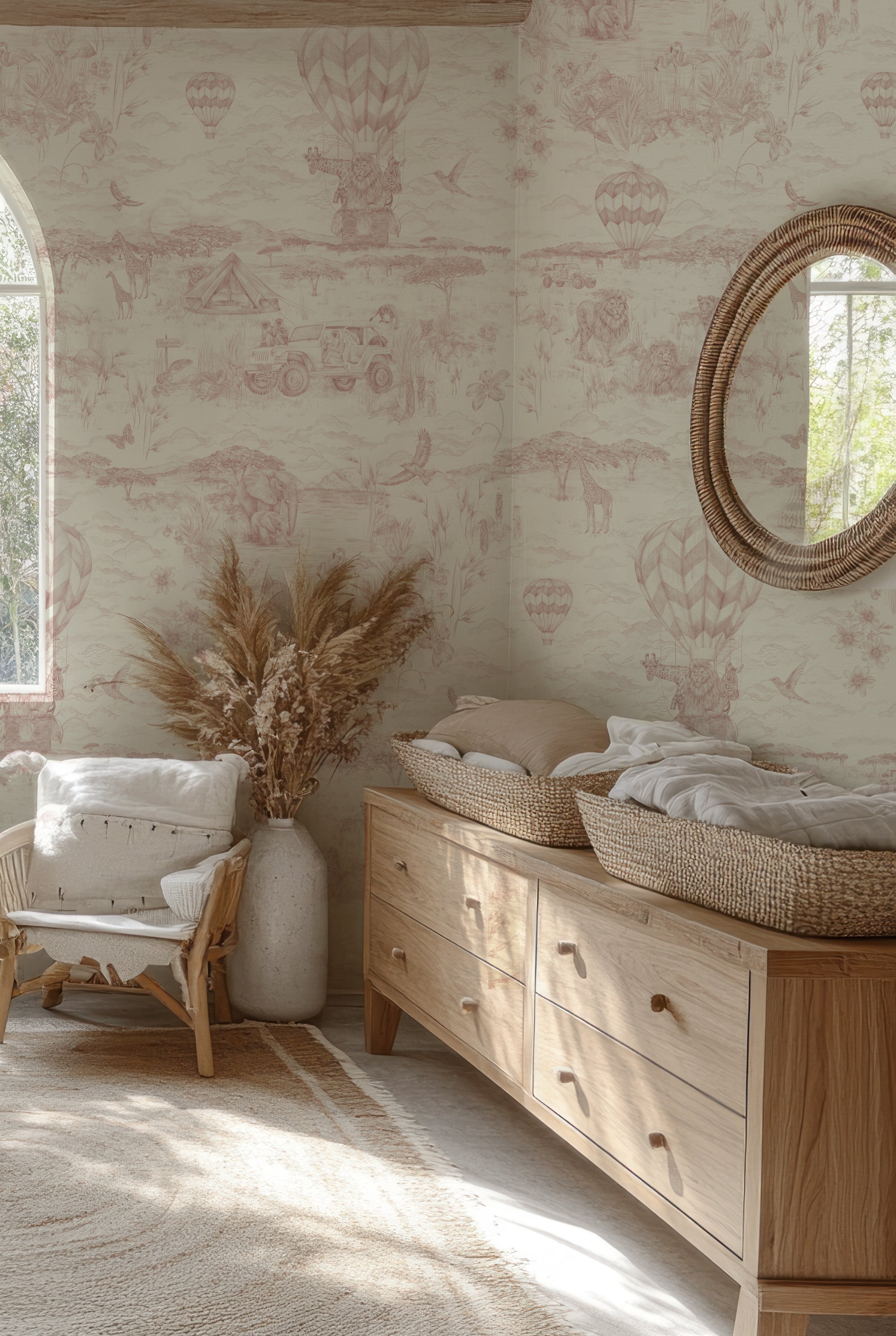 LYONS DEN Baby Pink Wallpaper – Victoria Sanders Design